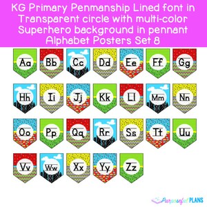 Editable Superhero Print Alphabet Poster Cards - Classroom Decor Wall ...