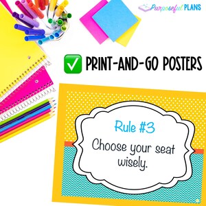 EDITABLE Students' Classroom Rules - Class Expectations Posters ...