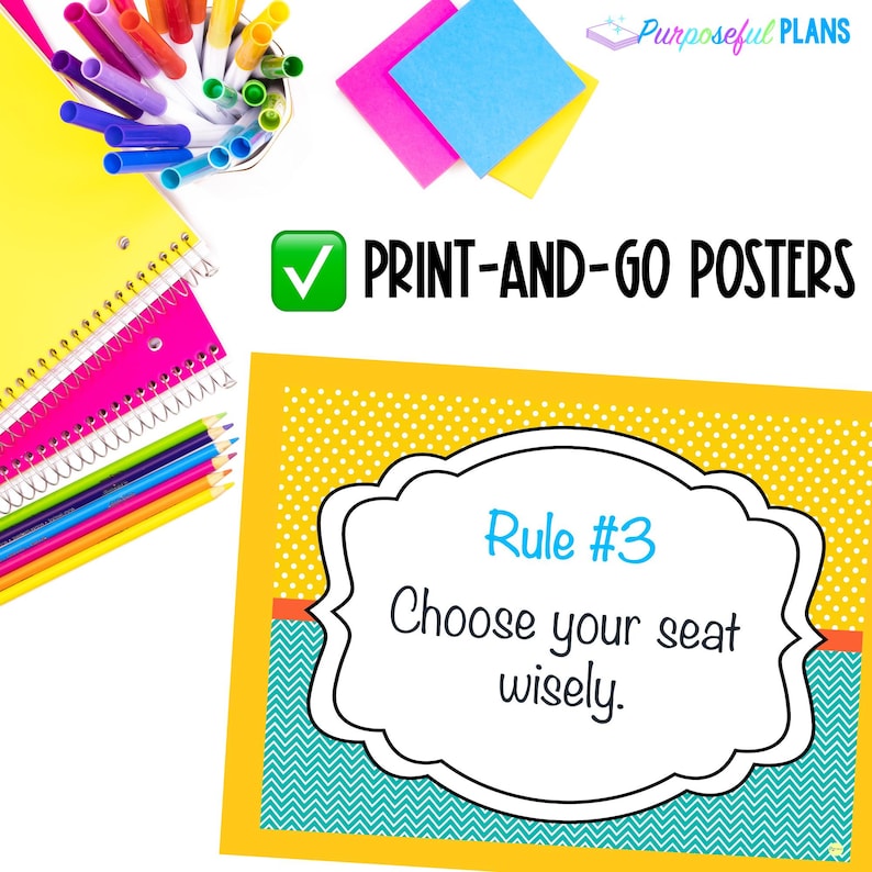 EDITABLE Students' Classroom Rules - Class Expectations Posters ...