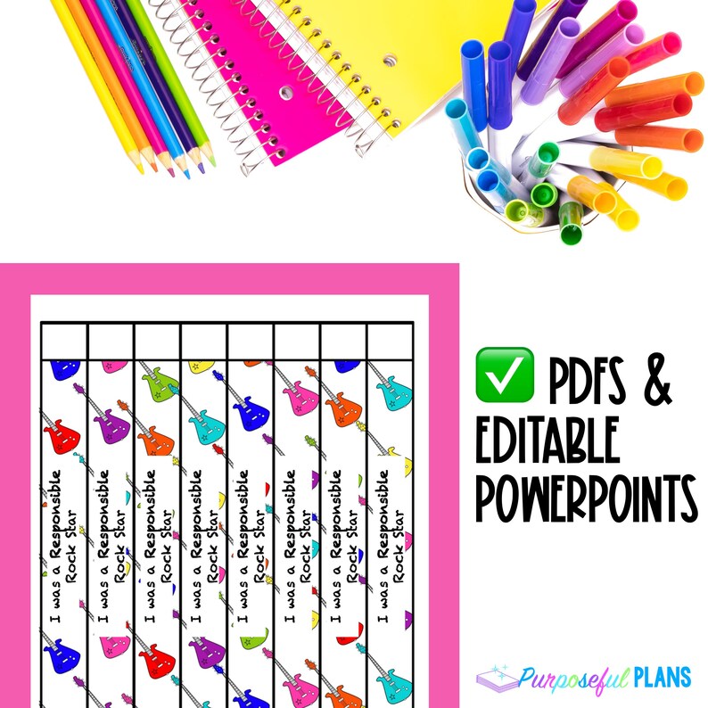 EDITABLE Positive Incentive Behavior Brag Bracelets for Students ...