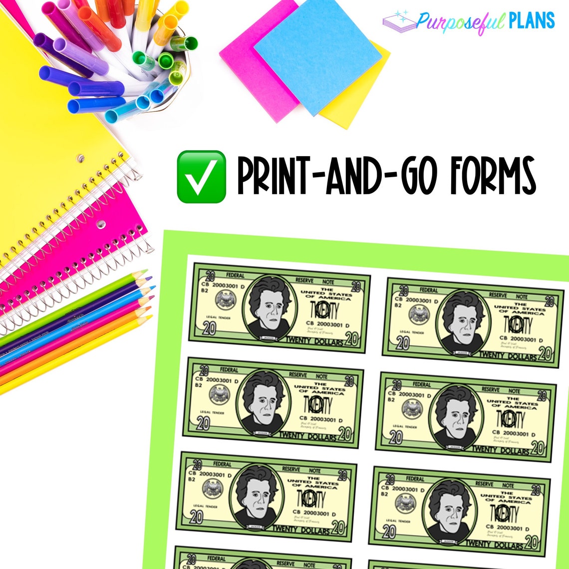 Class Money Currency - Class Cash - Classroom Economy Reward ...