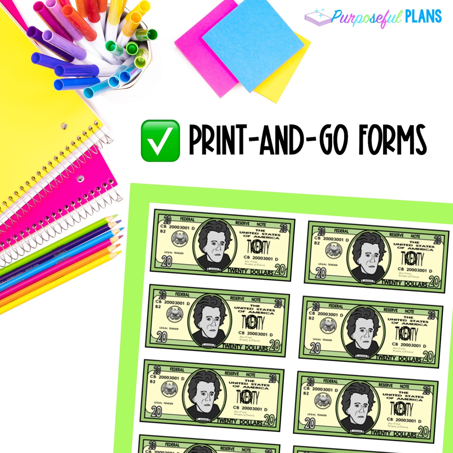 Class Money Currency - Class Cash - Classroom Economy Reward ...