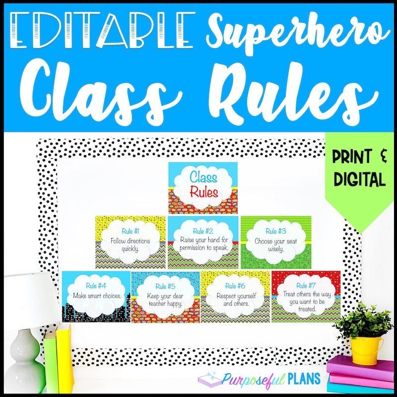 Superhero Classroom - Etsy