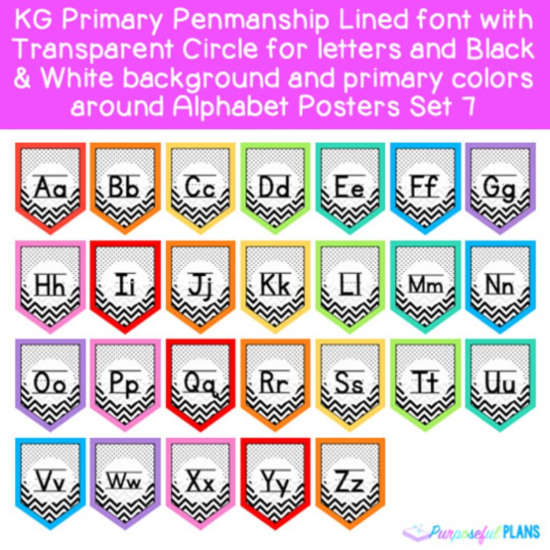 Editable Polka Dot & Chevron Print Alphabet Poster Cards - Classroom ...