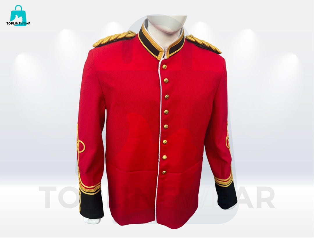 British Red Uniform Coat Napoleonic Military Jacket British Guard ...