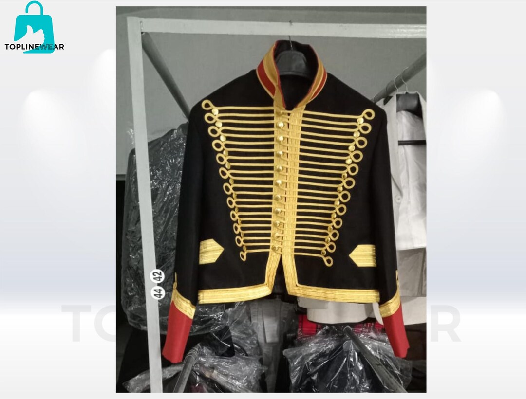Military Jacket Women, Custom Hussar Jacket, Napoleonic Uniform Coat ...