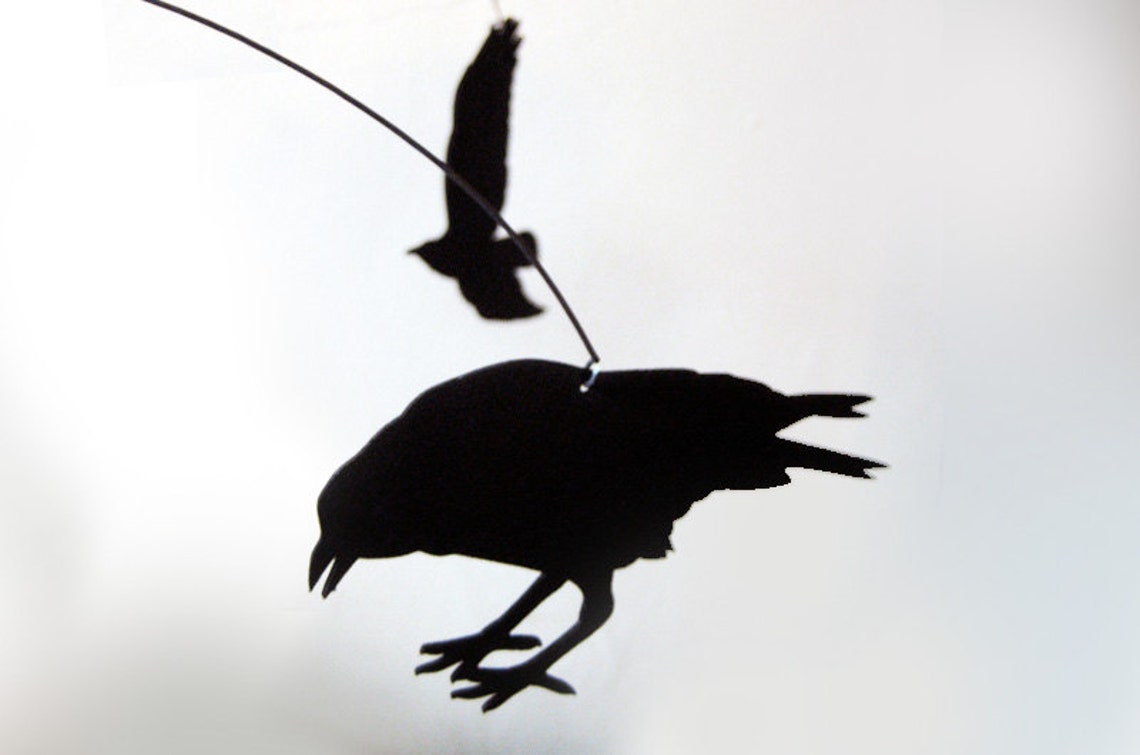 Hanging Mobile NEVERMORE the RAVEN Mobile - Etsy