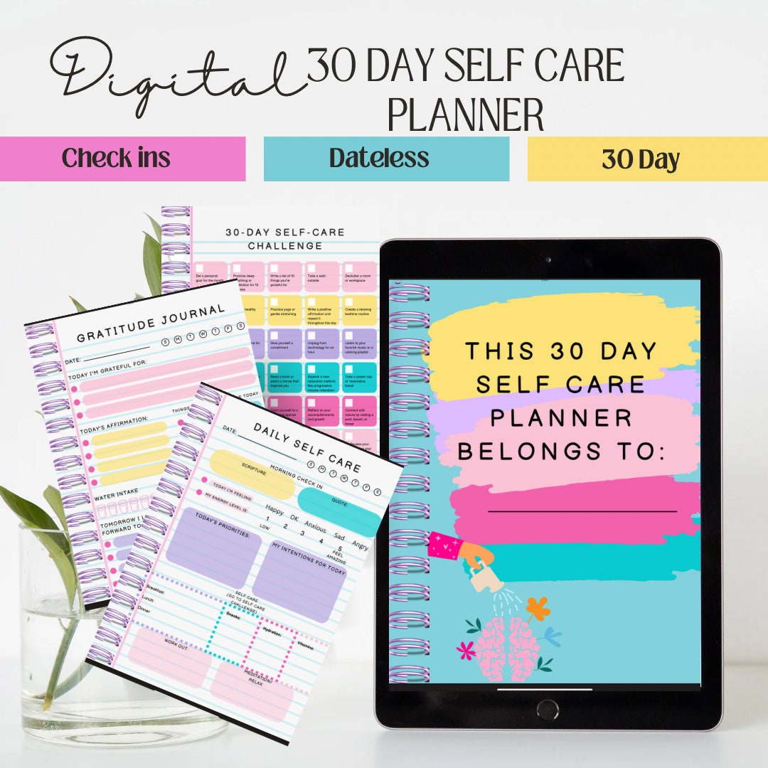 30 Day Self-love Challenge Printable, 30 Days of Self Love, Self Love ...