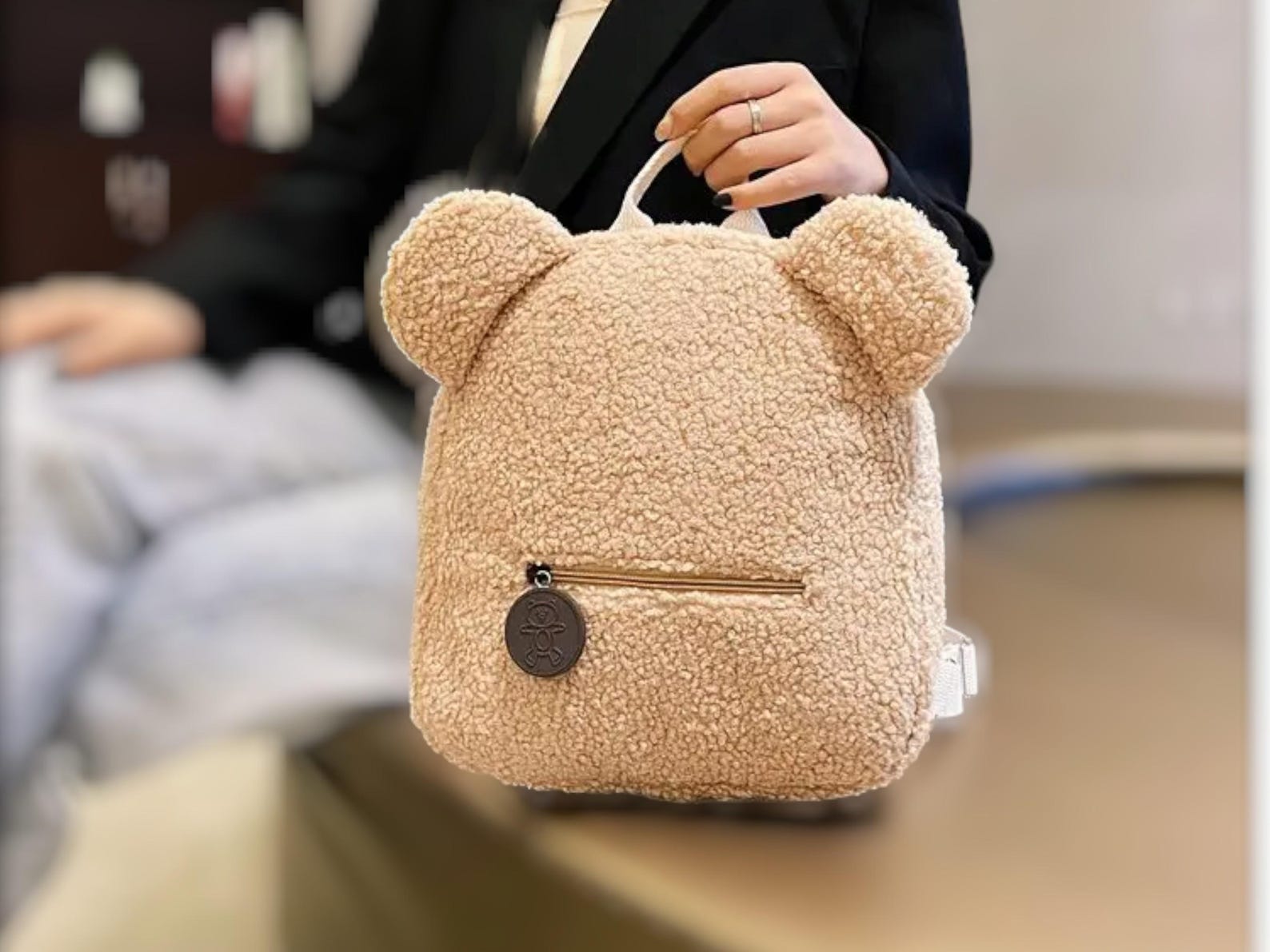 Personalized Hand-embroidered Teddy Bear Backpack Custom Name Portable ...