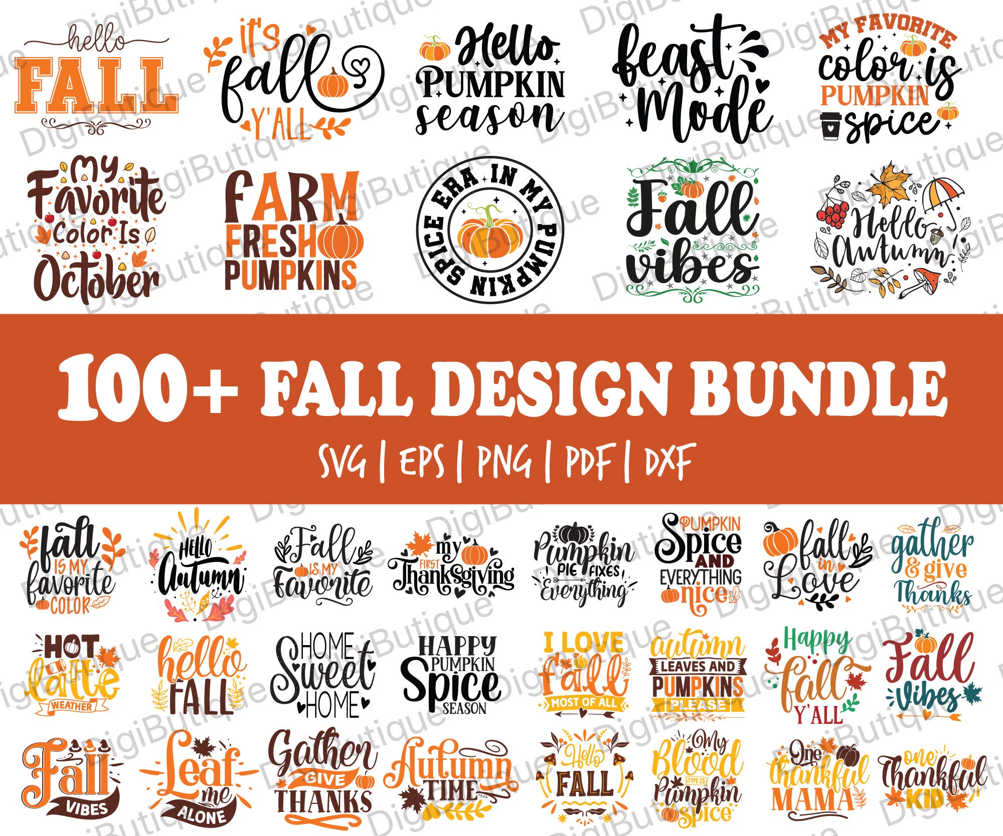 Fall Svg, Autumn SVG Bundle, Fall SVG Bundle, Autumn Svg, Thanksgiving ...
