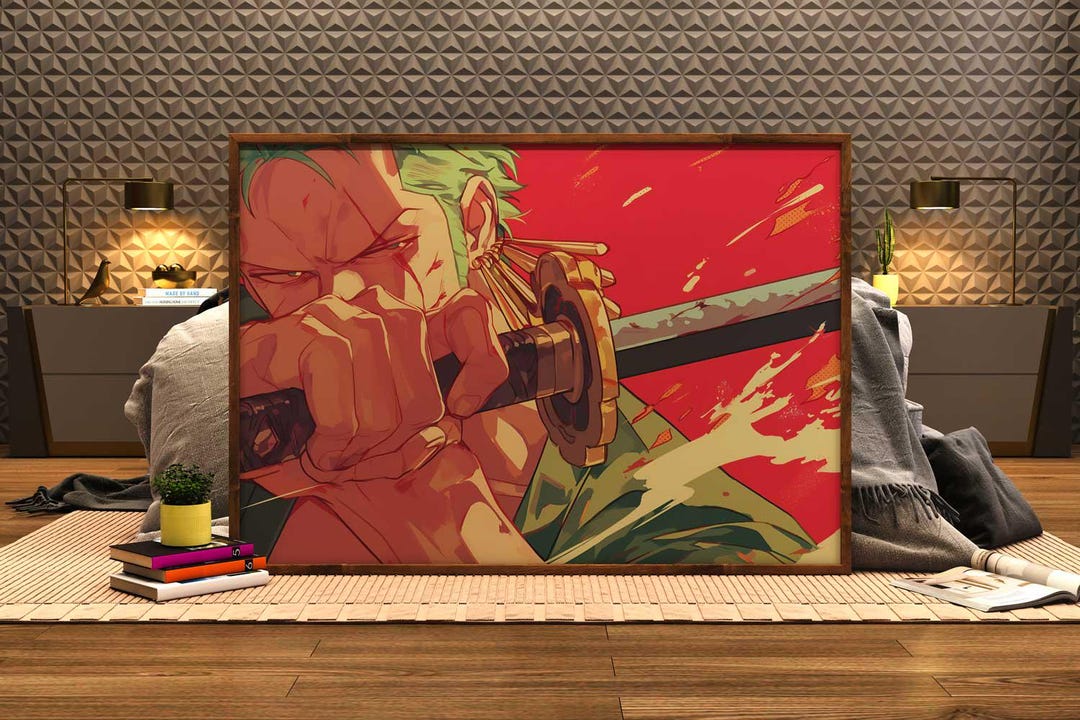 Zoro One Piece Horizontal Matte Poster, Anime Wall Art, Roronoa Zoro ...