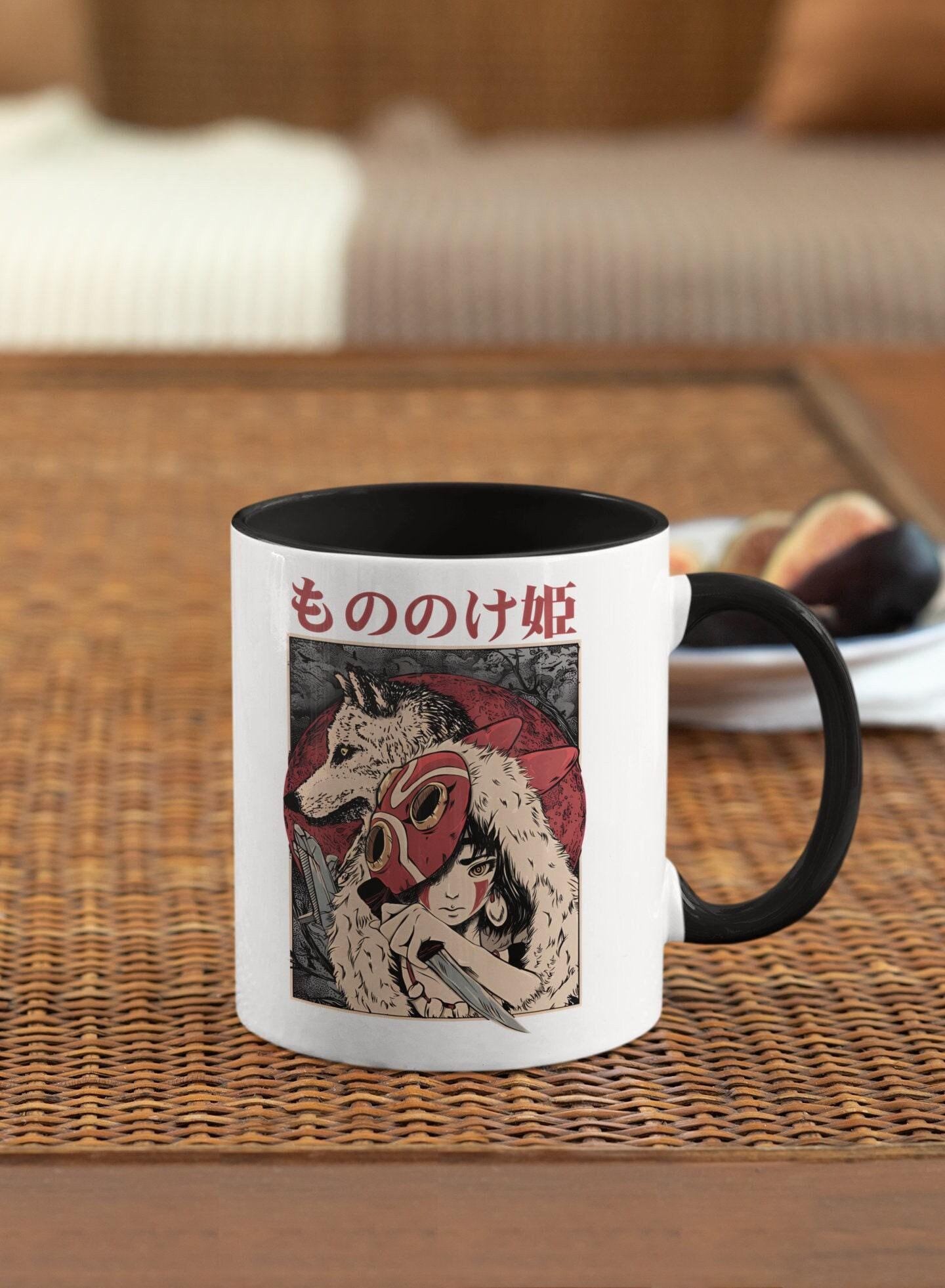 Vintage Princess Mononoke Washed Acid Ceramic Mug 11 Oz Mononoke Y2K ...