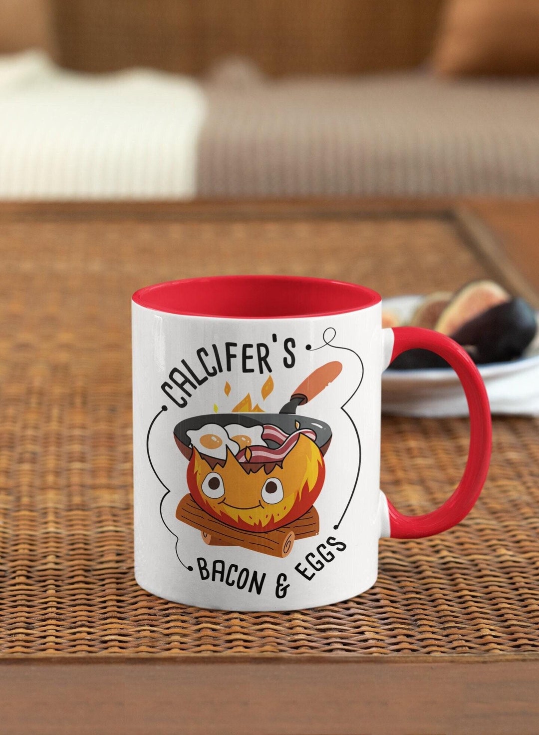 Ghibli Howl's Moving Castle Calcifer's Ceramic Mug 11 Oz Sustainable ...
