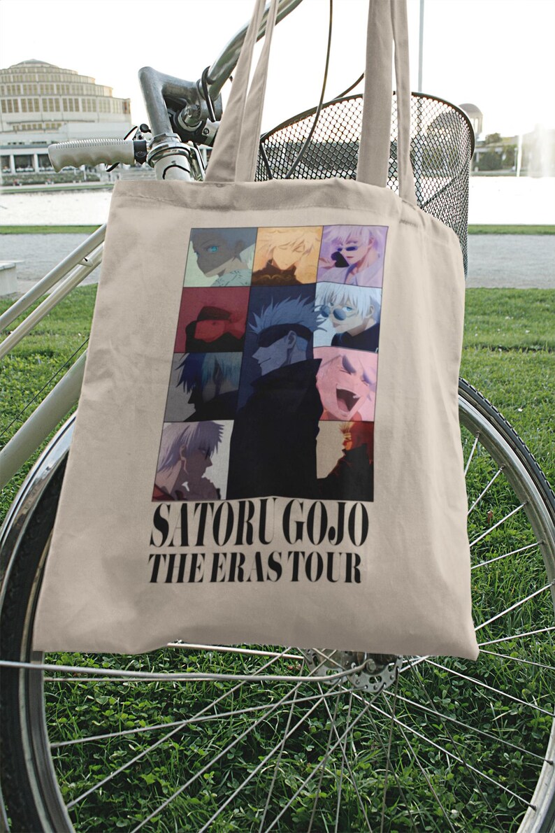 Satoru Gojo the Eras Tour Tote Bag Cotton Canvas Tote Bag Christmas ...