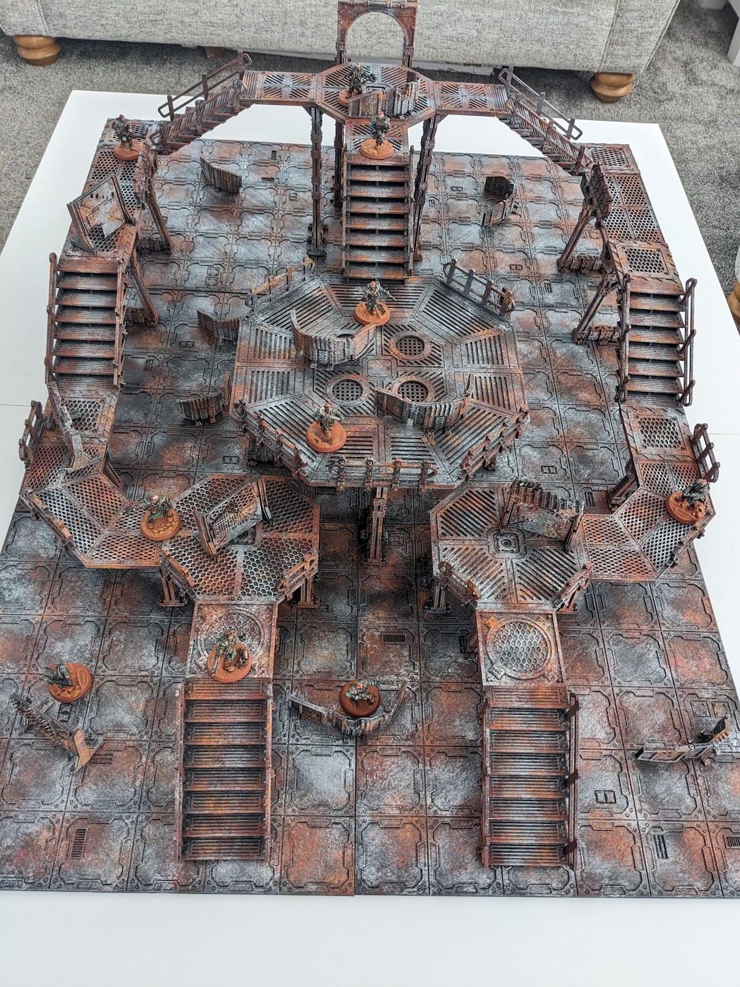 Suitable for Warhammer 40k Kill Team Necromunda Style Board Wargame Scifi Walkways and Platforms ...