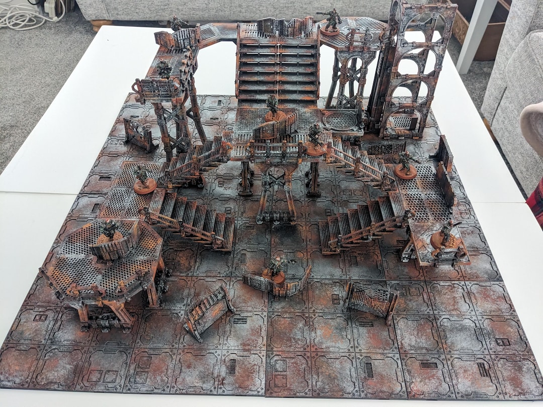 Suitable for Warhammer 40k Kill Team Necromunda Style Full Board Scifi ...