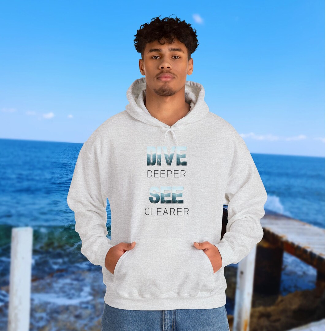 Deep Sea Dive Logo, Scuba Diving Sweatshirt, Dive Deeper Pullover ...