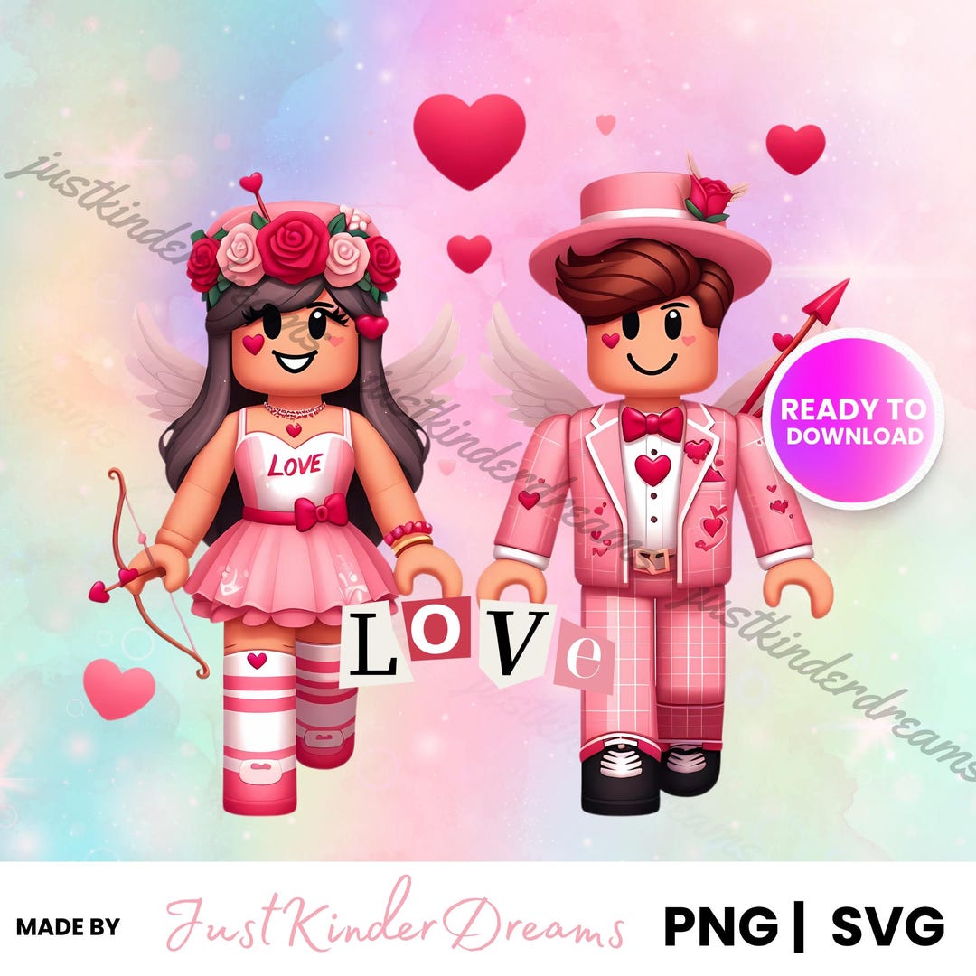 Roblox Valentine PNG Images, Roblox Boys, Digital Download, Roblox PNG ...