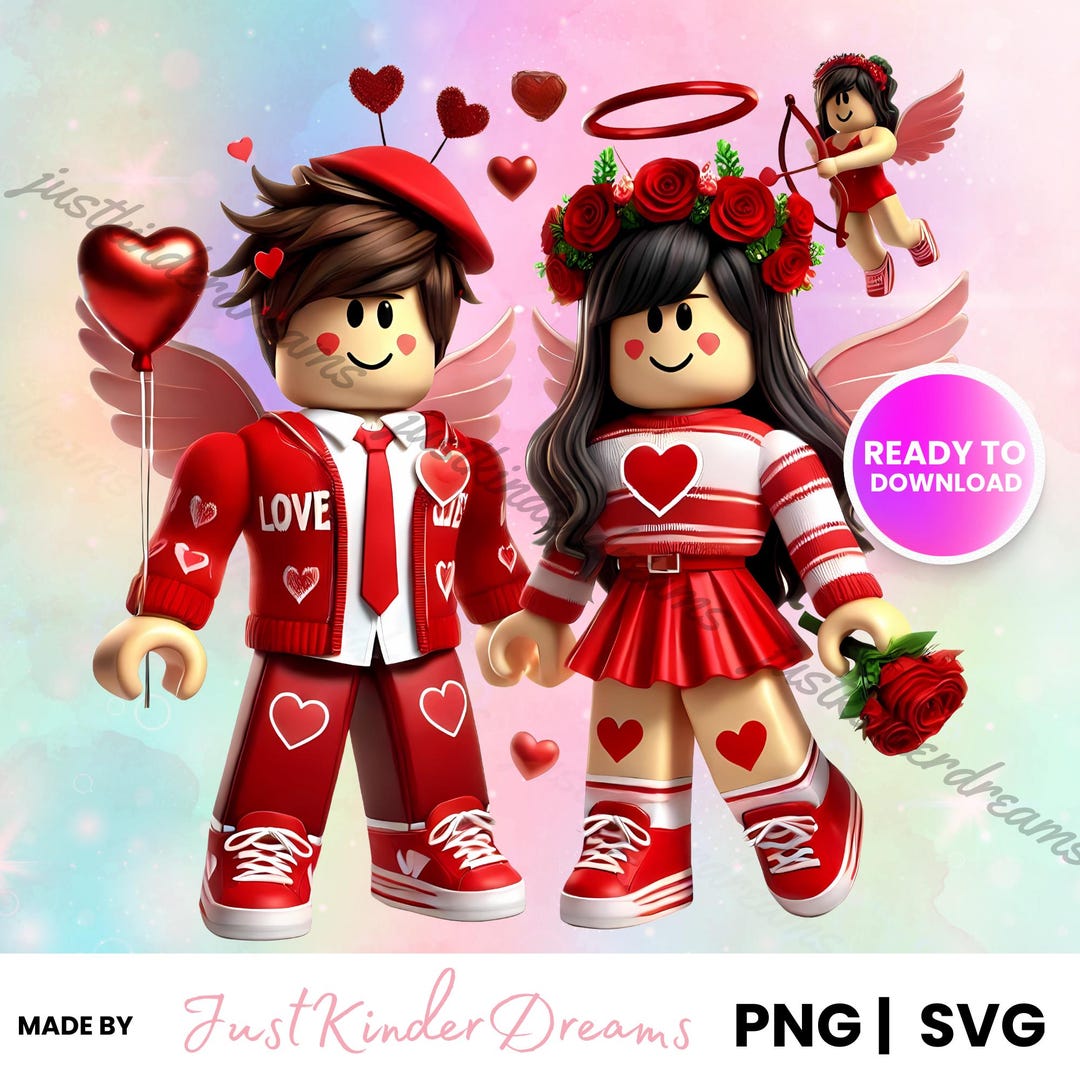 Roblox Valentine PNG Images, Roblox Boys, Digital Download, Roblox PNG ...