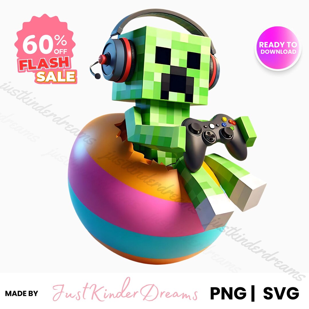 Minecraft Creeper Png Svg, Creeper Easter Png Svg, Digital Download ...