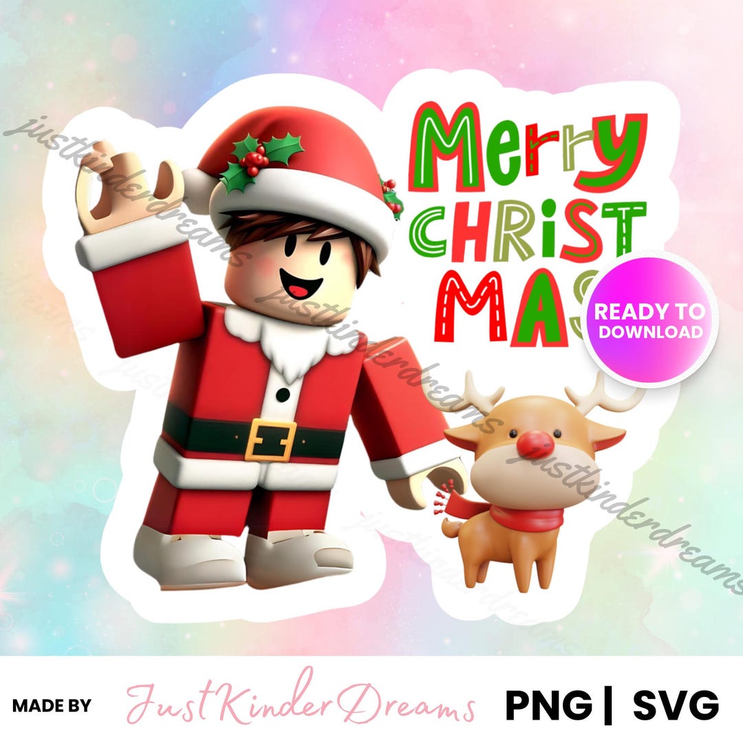 Roblox PNG, Roblox Character, Roblox Holiday Sticker, Christmas Roblox ...