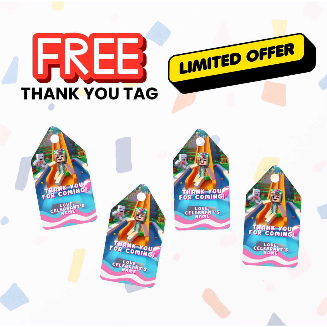 Minecraft Girl Pool Fun Birthday Invitation, Minecraft Girl Pool Party ...