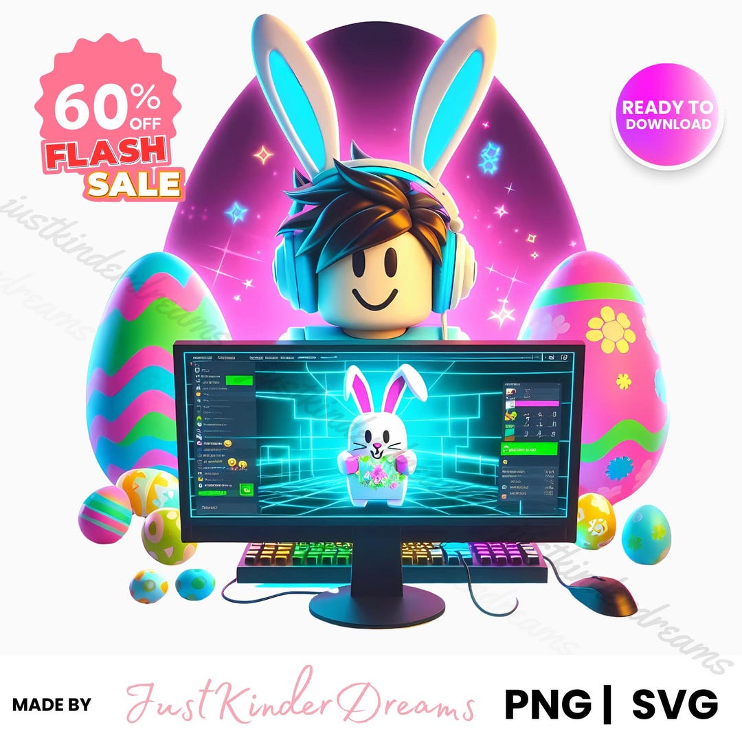 Roblox Easter Png, Roblox Png, Roblox Gamer Easter PNG SVG, Roblox ...