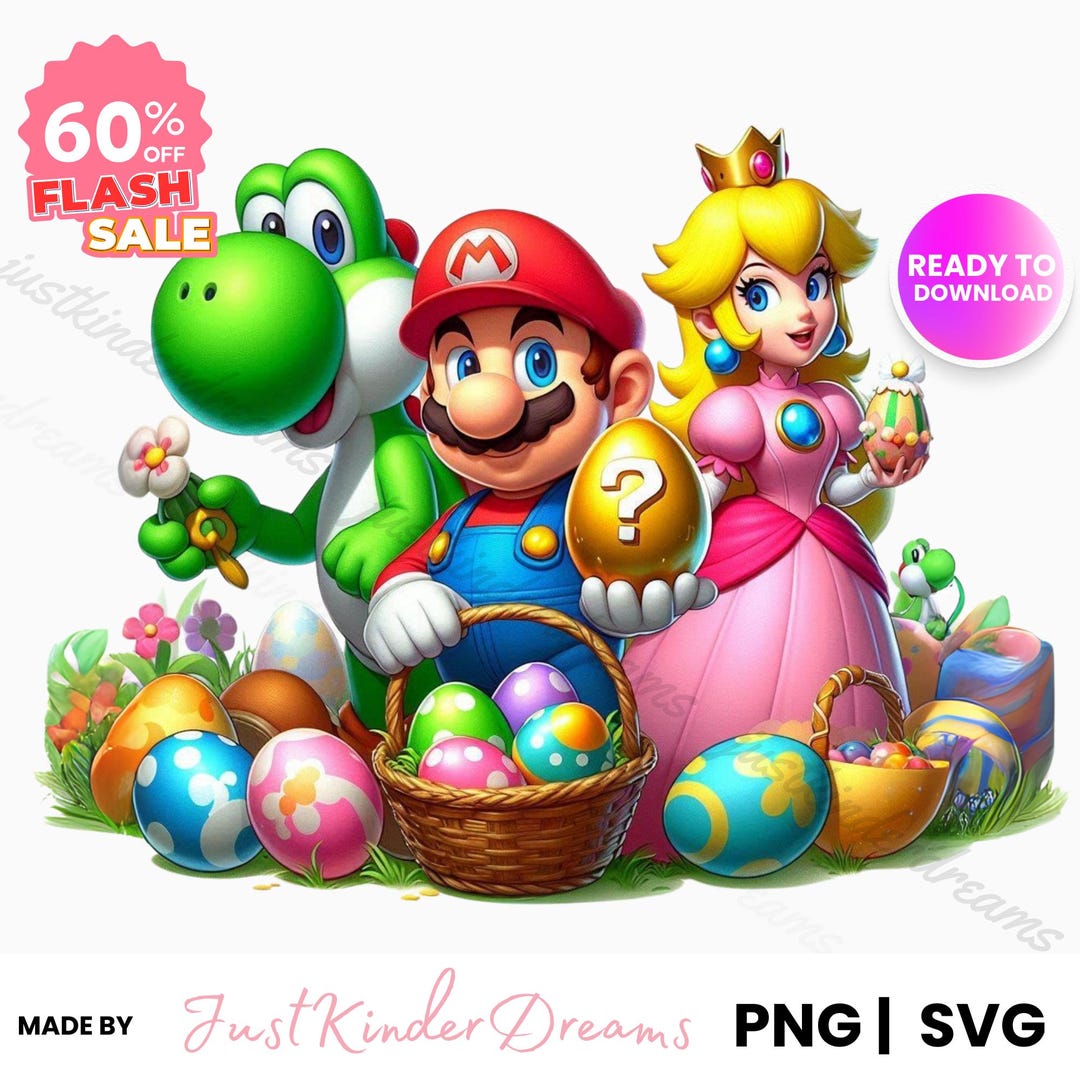 Super Mario Easter Png, Mario Easter Png, PNG Gaming Images, Mario ...