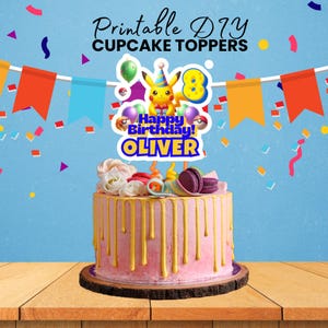 Pokemon Printable Cake Topper, Pokemon Cake Topper, Pikachu ...