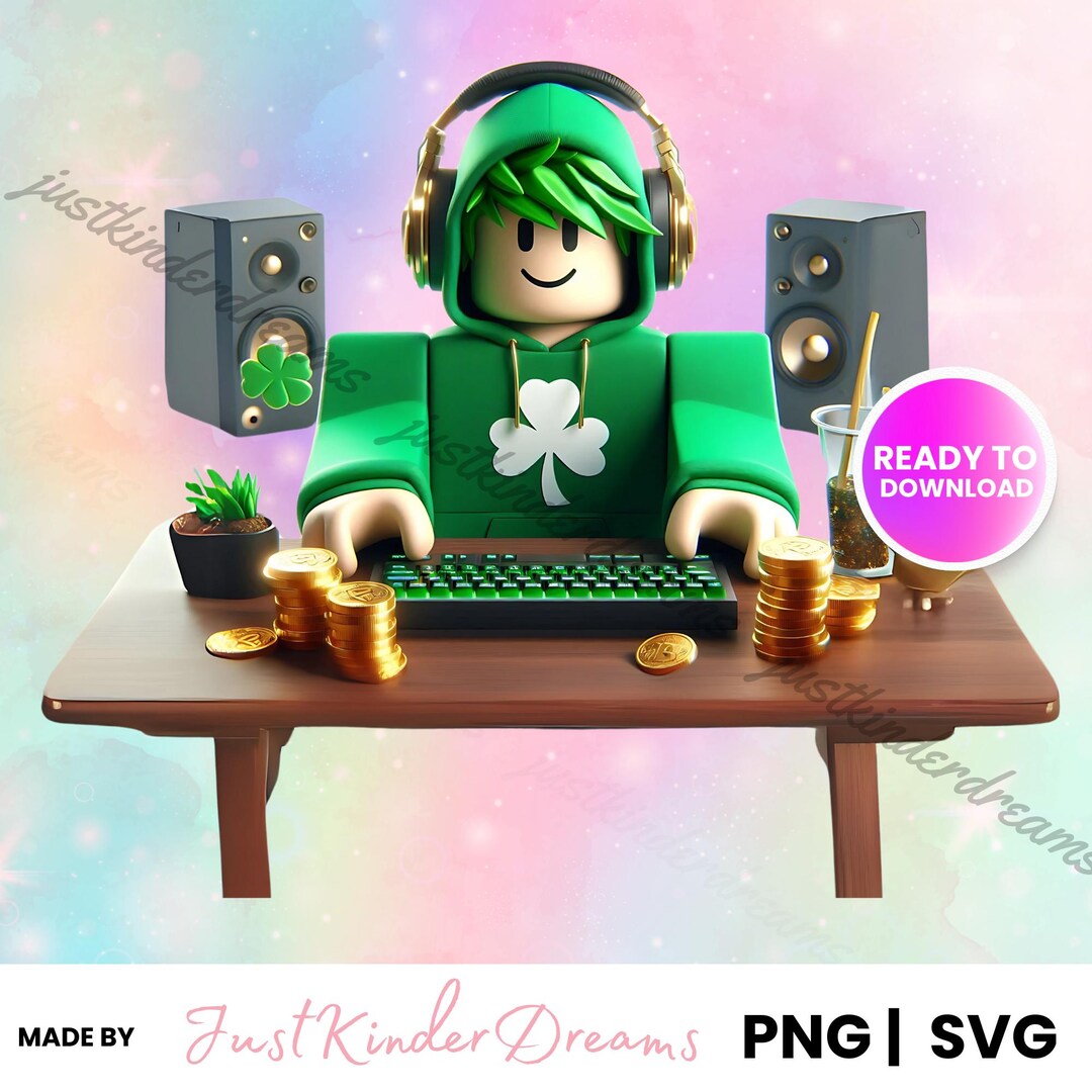 St. Patrick's Day Png,roblox Inspired St. Patrick Day Png,roblox Lucky ...