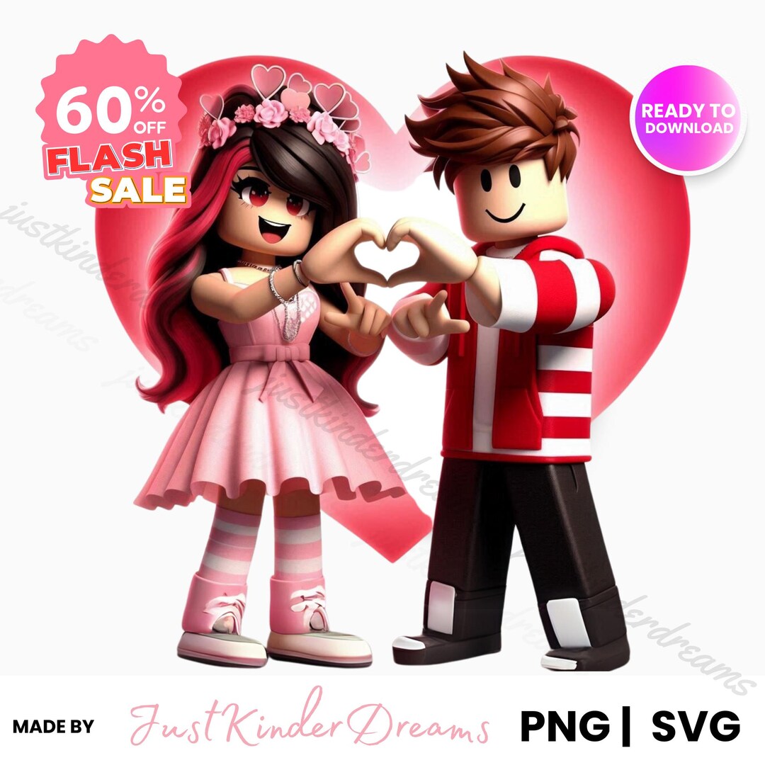 Roblox Valentines Png Roblox Valentine Couple Clipart Valentines Day
