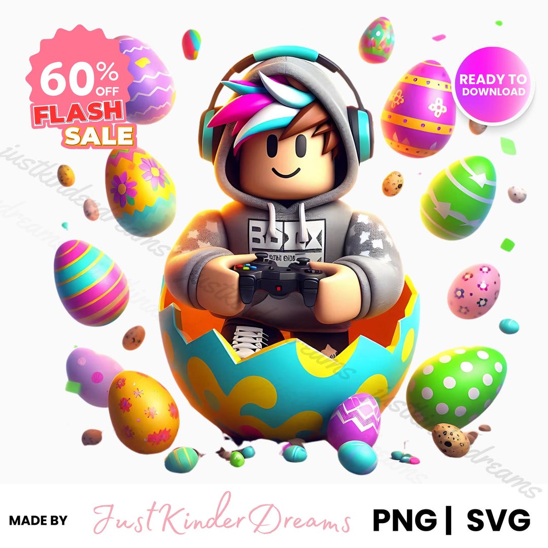 Roblox Easter Png, Roblox Png, Roblox Gamer Easter PNG SVG, Roblox ...