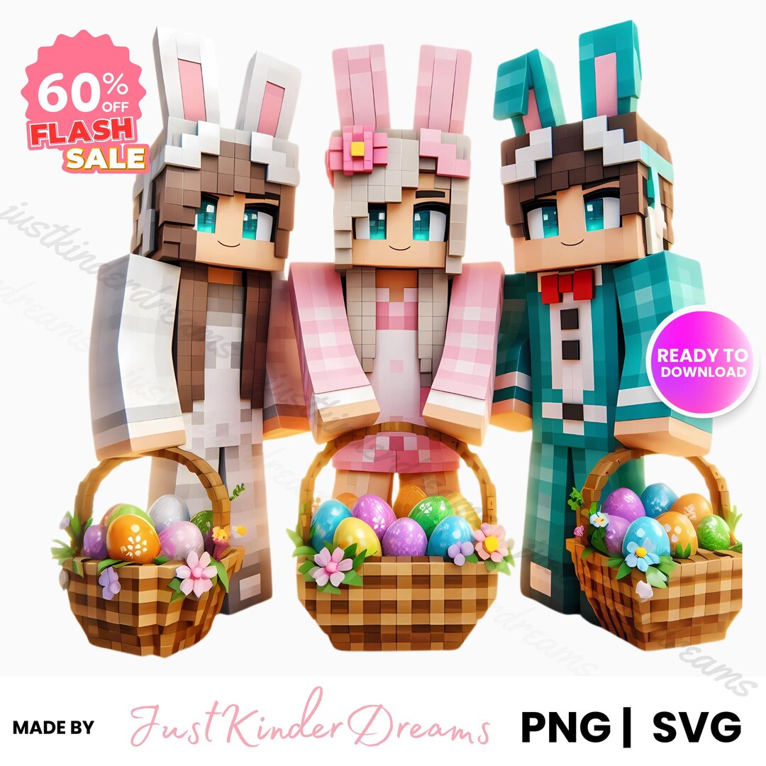 Minecraft Easter Png, Minecraft Png Clipart, Spring Season, Minecraft ...