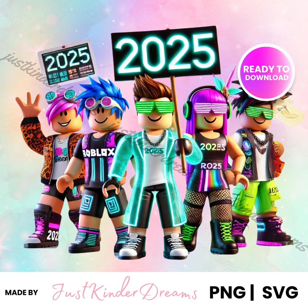 Roblox, Roblox PNG, Roblox Character,roblox New Year,new Year 2025 Png ...