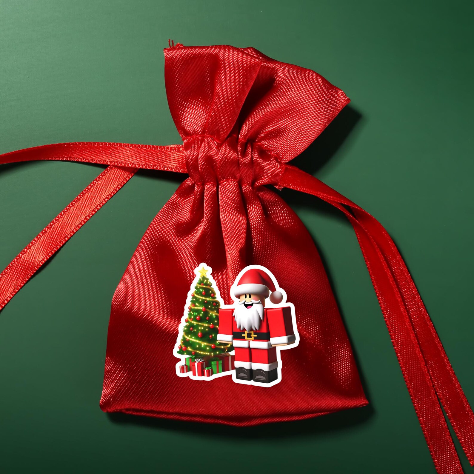 Roblox Christmas Tree Sticker, Holiday Christmas Roblox Digital Sticker ...