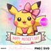 Pikachu Mothers Day, Pika-chu Png, Pikachu Moms Day, Pikachu Heart SVG ...