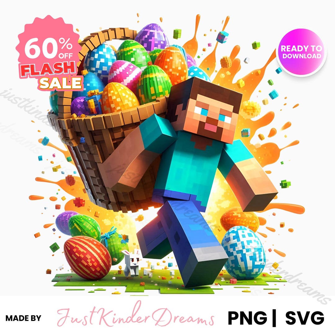 Minecraft Steve Easter Png Svg Easter Minecraft Png Minecrafter Easter ...