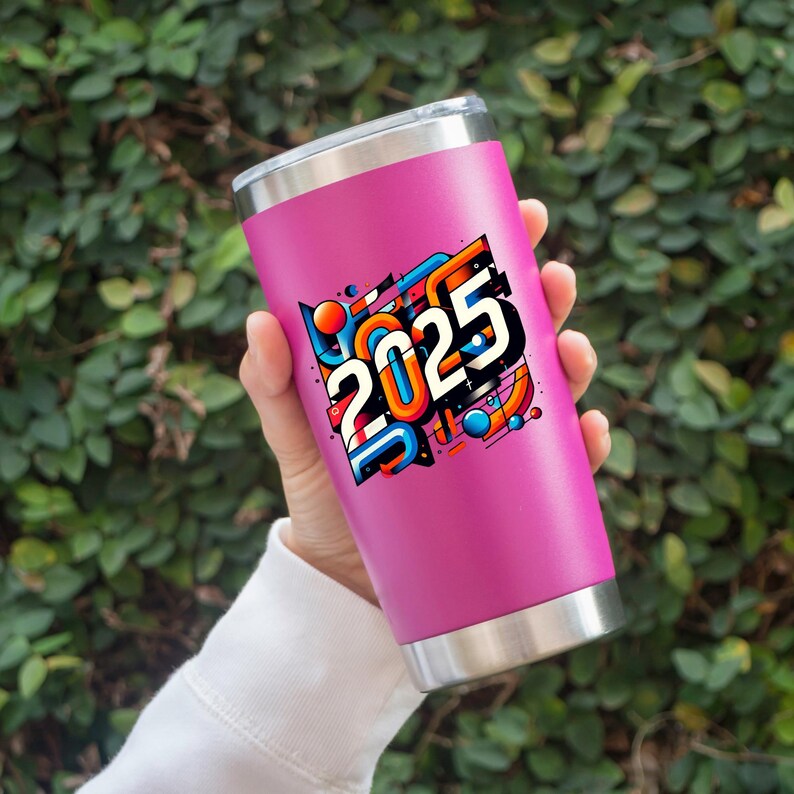 Happy New Year 2025 Png, Retro New Years Png, Sublimation Design, T ...