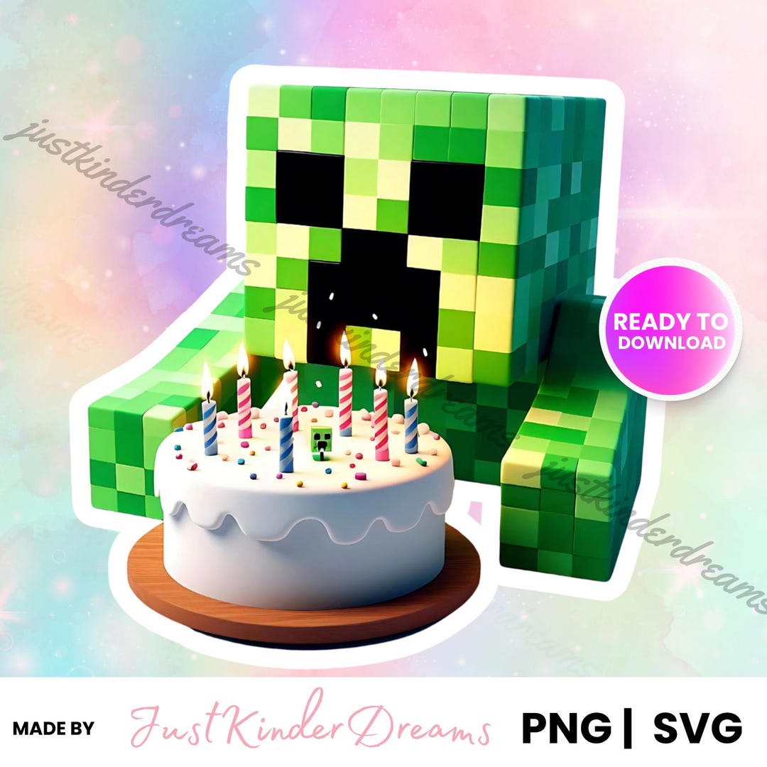 Creeper Sticker, Minecraft Sticker, Minecraft Creeper Sticker ...