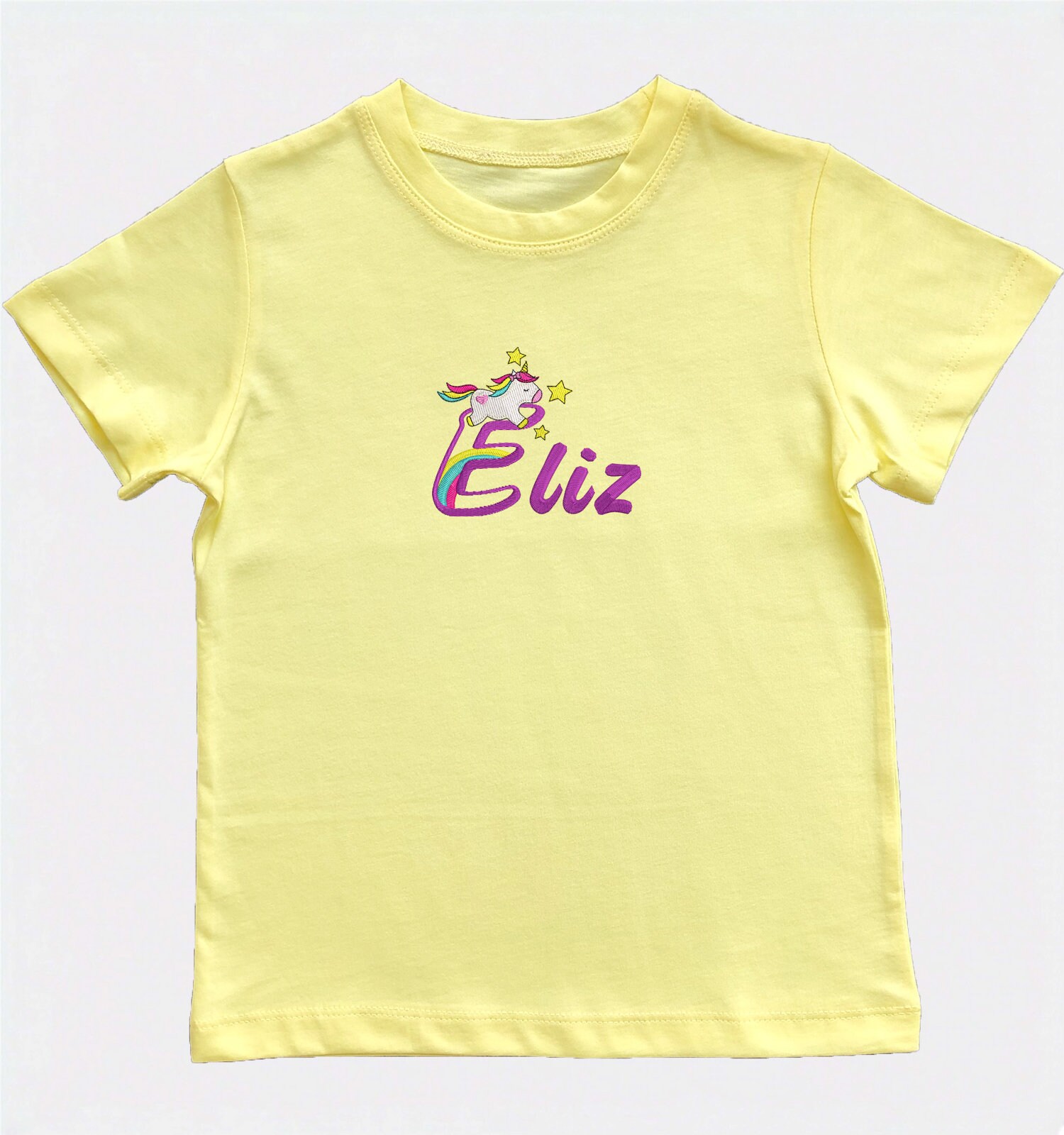 Personalized Name Printable Embroidered Kids T-shirt - Etsy