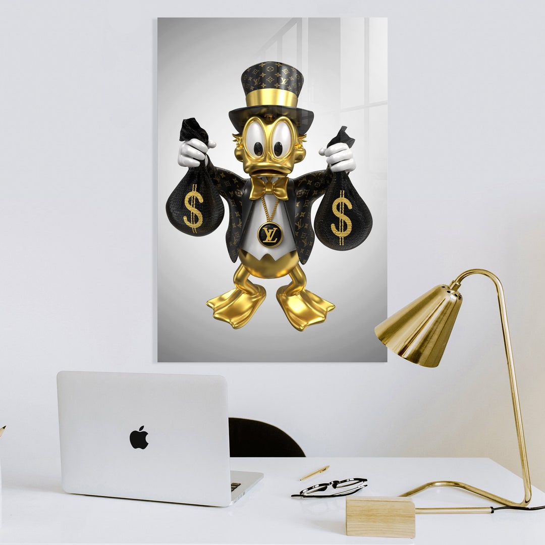 Wall Mural Golden Scrooge Mcduck, Money Luxury Fashion Brand, HD ...