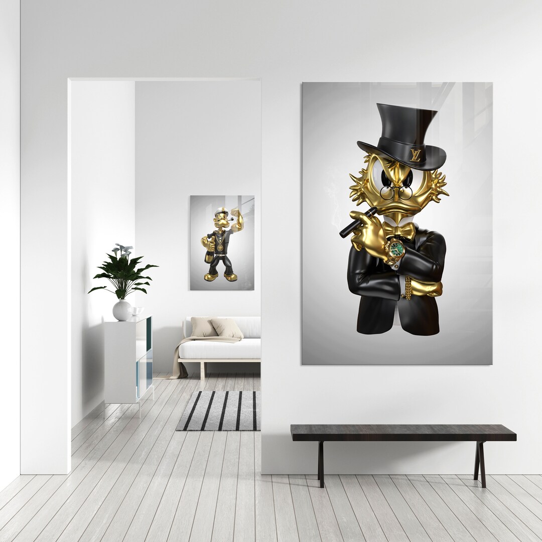 Golden Scrooge Mcduck, Rolex Luxury Fashion Brand Wall Mural, HD ...