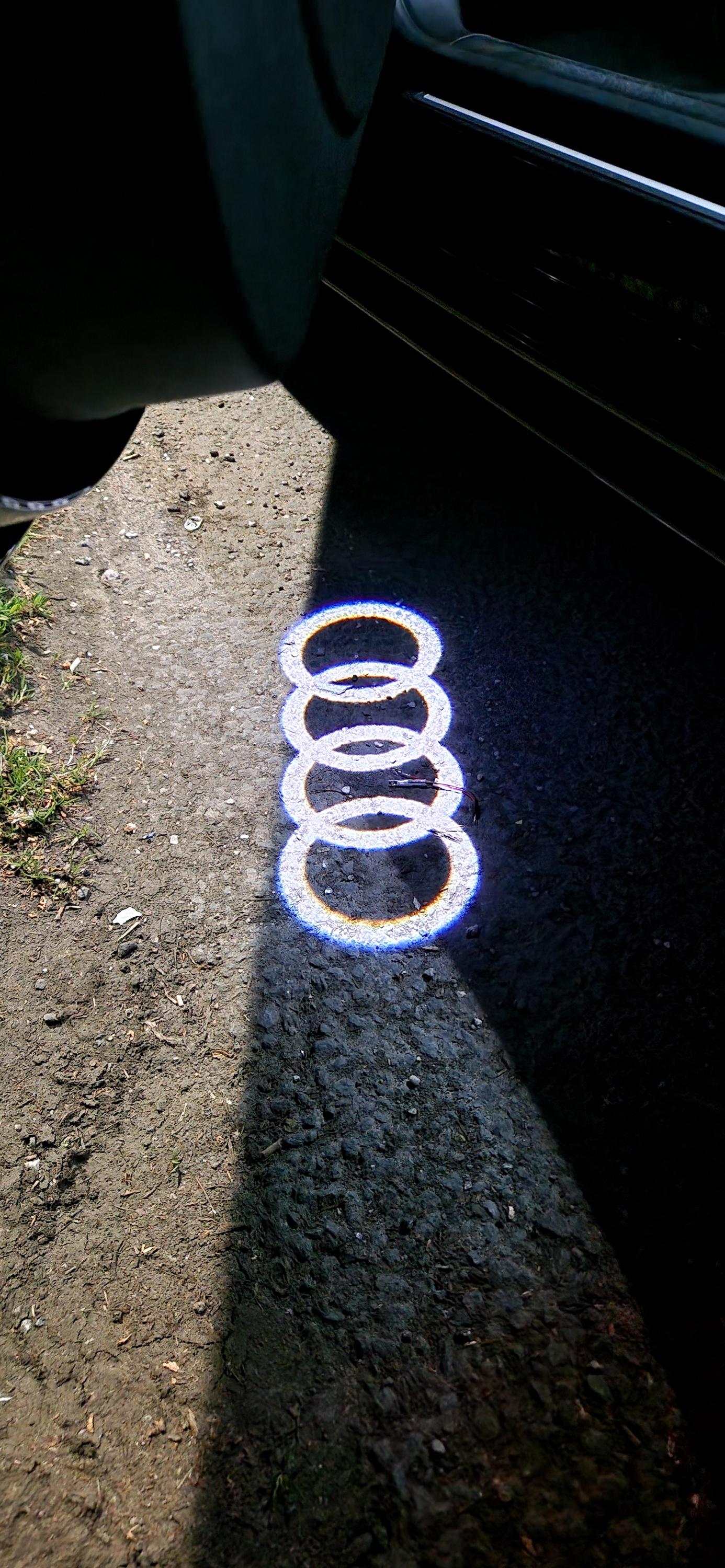 2pc Logo Door Projector Shadow Light Kit for Mercedes Benz Audi Models ...