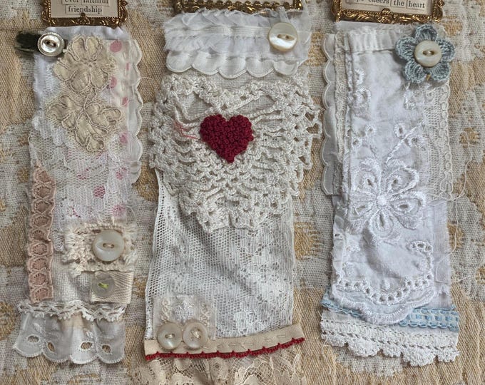 Vintage Fabric Bits and Bobs Medal Pinback Ribbons - Etsy