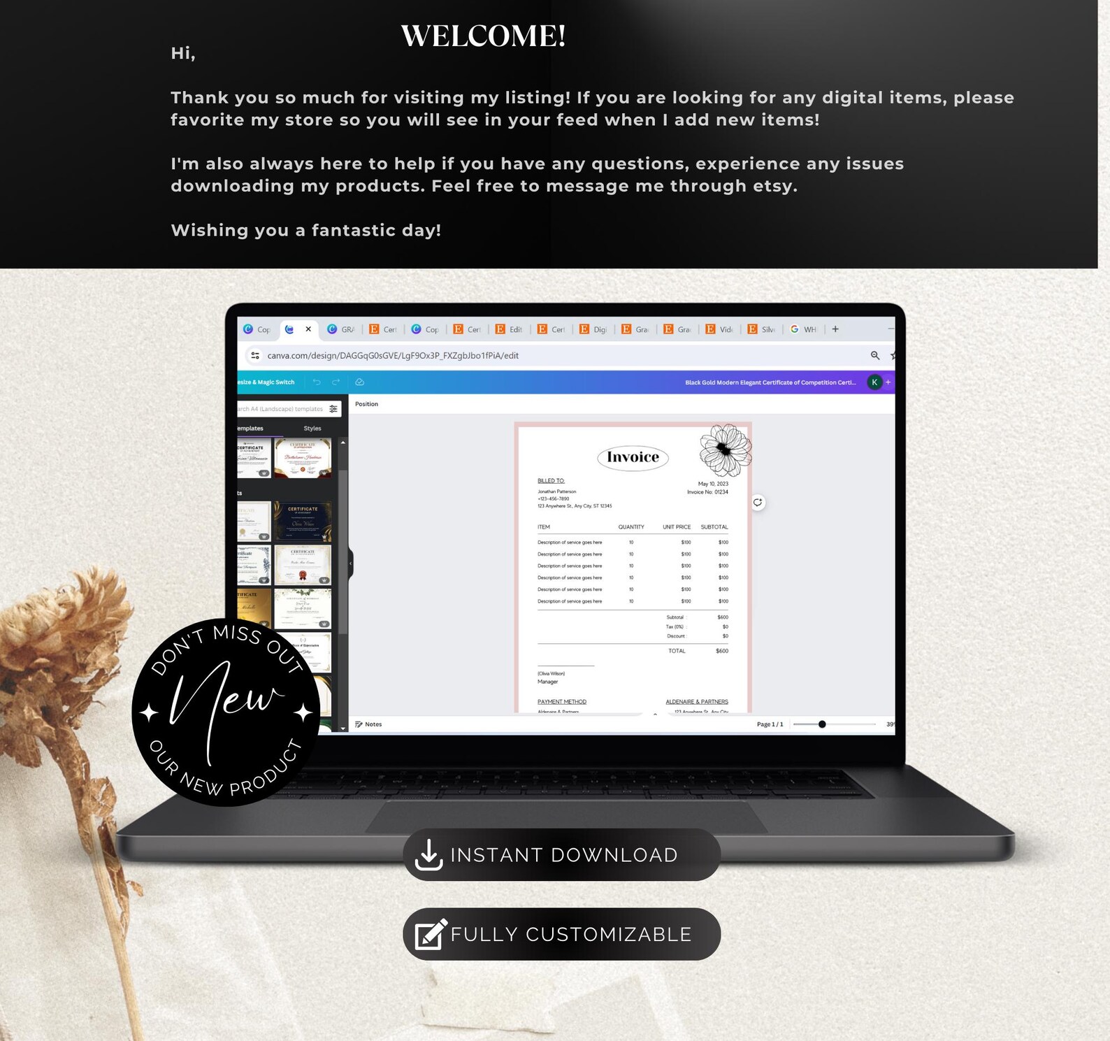 Order Form and Invoice Templates, Printable Small Business Forms ...