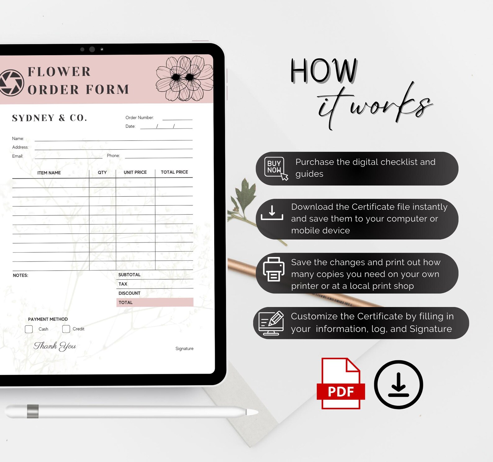 Order Form and Invoice Templates, Printable Small Business Forms ...