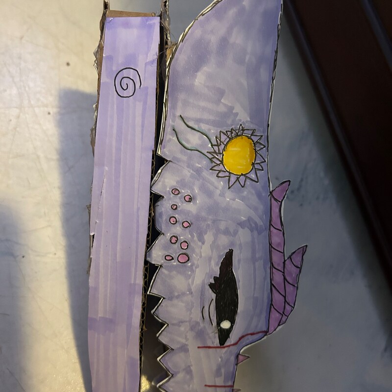 Paper Dragon Puppet - Etsy