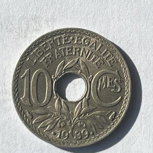 France Monnaies Anciennes Perforées - Etsy