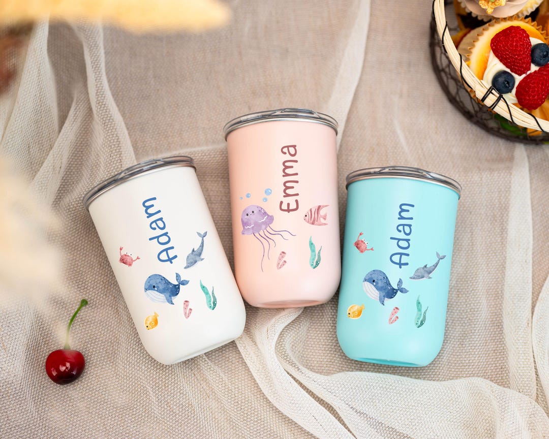 Custom Kids Name Tumblers, Unique Gift for Kids, Children's Water Cup ...