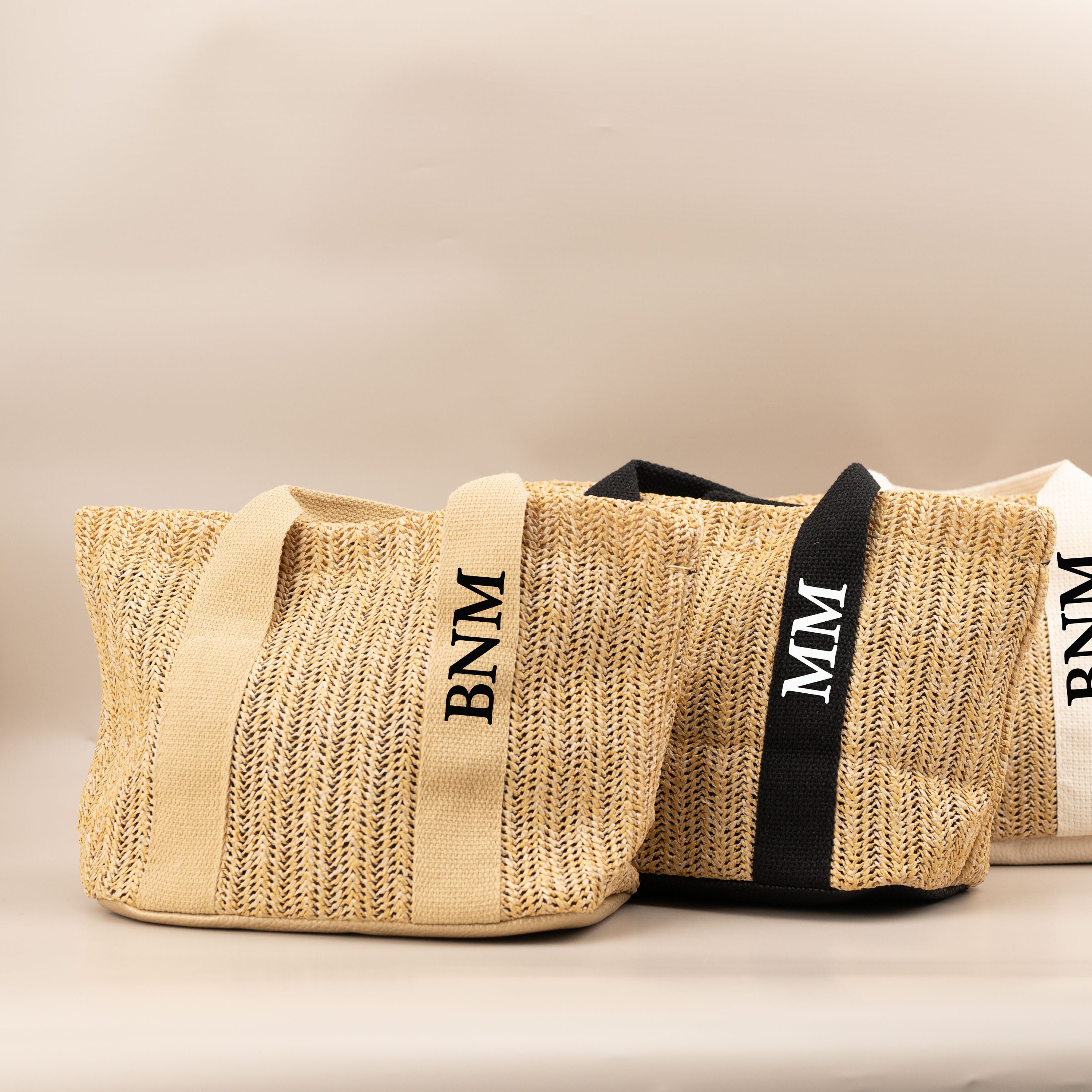 Custom Beach Bag With Name,straw Bag Tote,burlap Bag,bridesmaid Gifts ...